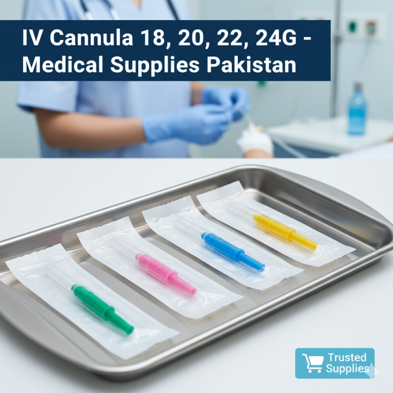 IV Cannula 18, 20, 22, 24G – Medical Supplies Pakistan